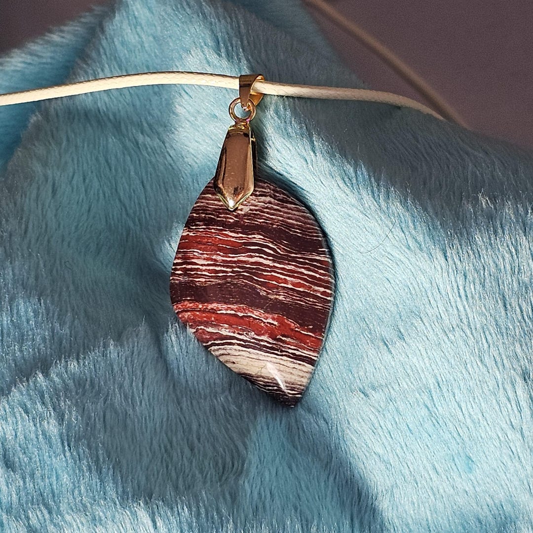 Transform Your Look With a Stunning Banded Jasper Pendant - Etsy