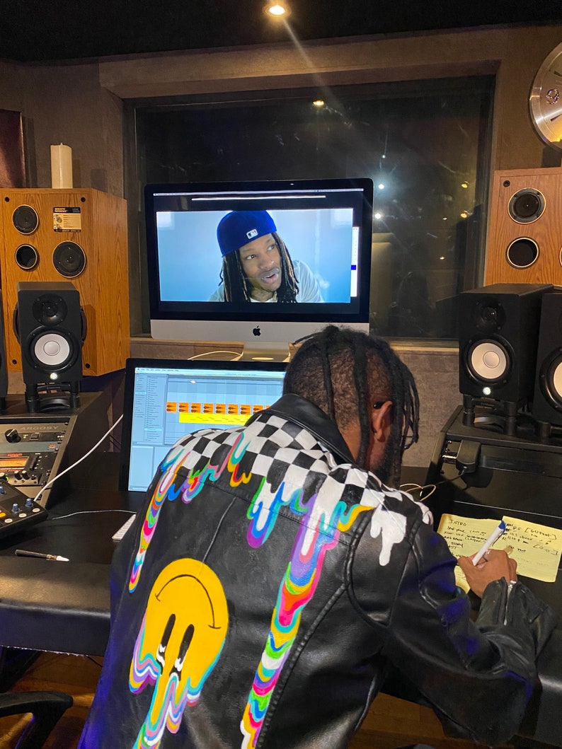 Custom Painted Izinfinite Drip Jacket - Etsy