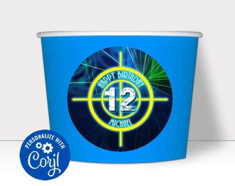 Laser Tag Party Stickers - Etsy