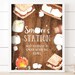 Rustic Smores Table Sign Template Editable Smores Party Food Sign ...