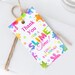Editable Slime Gift Tag Glow Slime Party Tag Template Slime Thank You ...