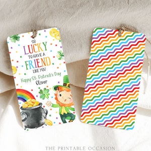 Editable St. Patrick's Day Lucky to Have A Friend Like You - Etsy