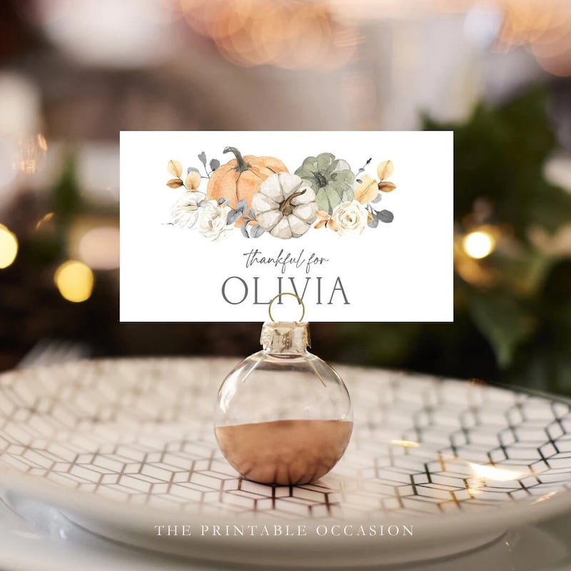 Autumn Place Cards - Etsy