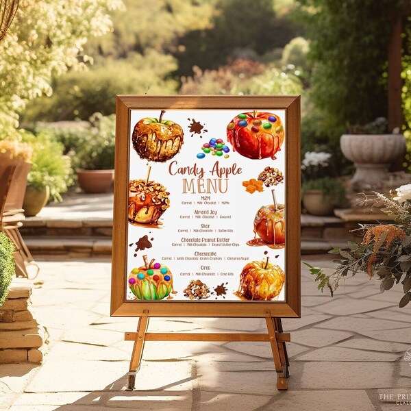 Caramel Apple Invite - Etsy