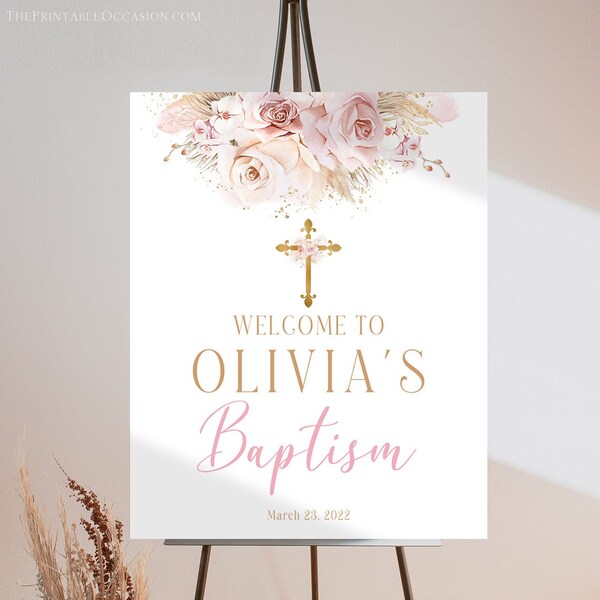Pink Baptism - Etsy