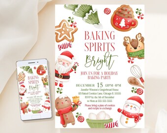 Christmas Baking Invitation - Etsy