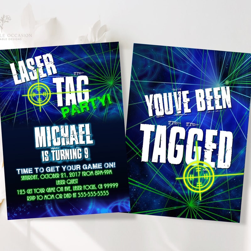 Tag Invitation - Etsy