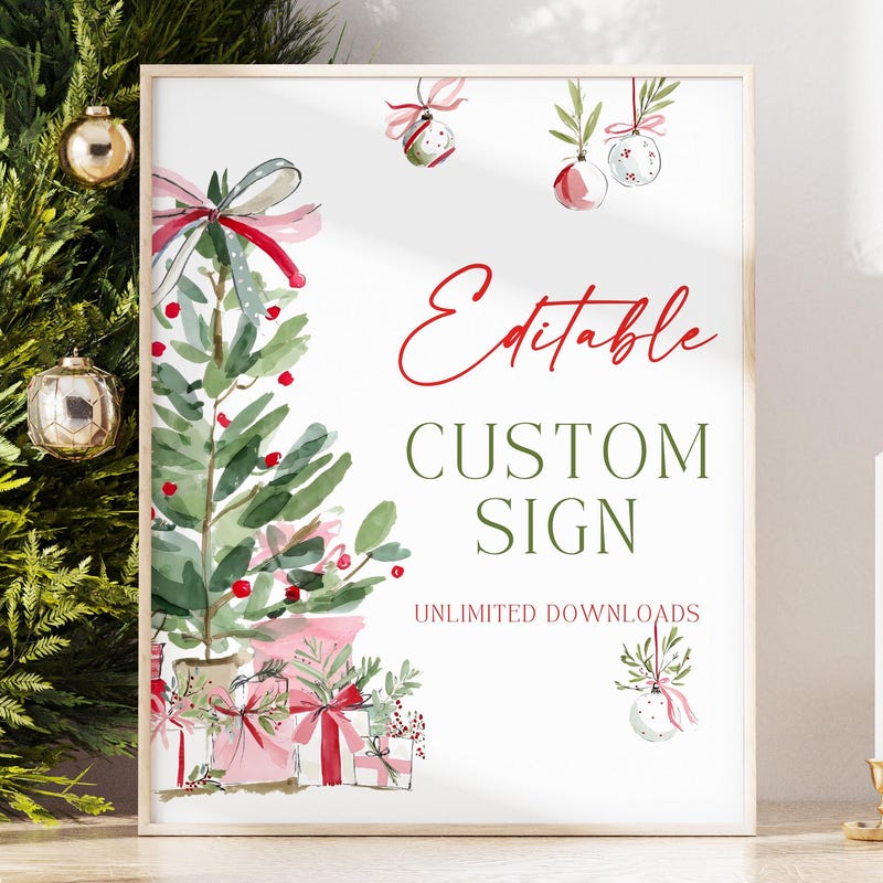 Christmas Party Table Board - Etsy