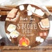 Round Smores Birthday Thank You Tags Template Rustic Smore - Etsy