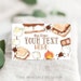 Smores Food Tents Editable Smores Food Tents Cards Birthday Baby Shower ...