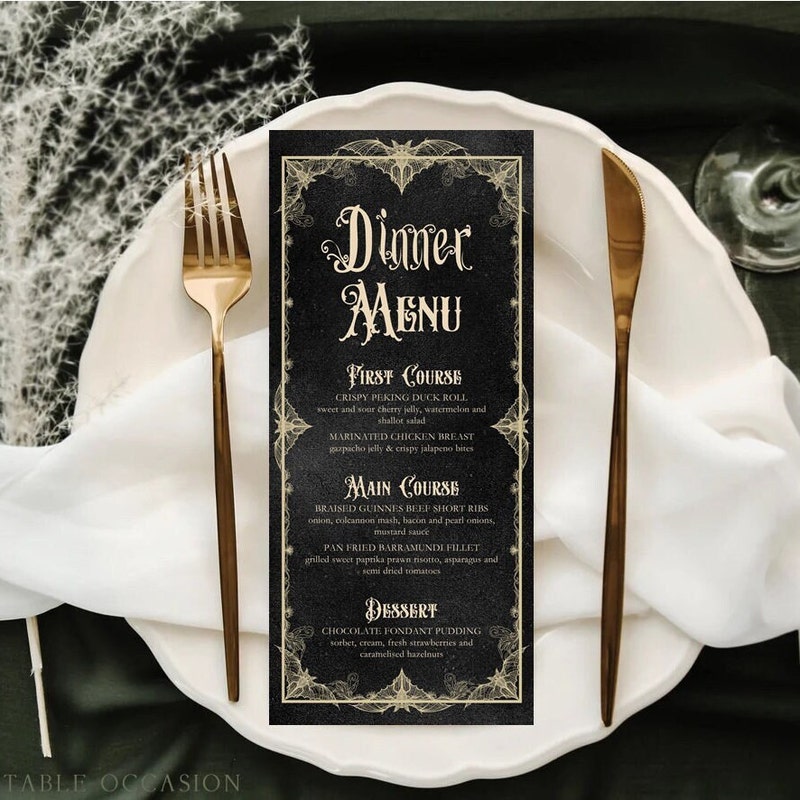 Blank Page Menu Template - Etsy