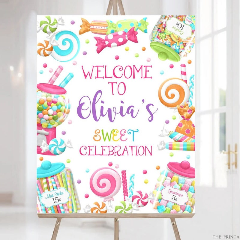 Candyland Printable Signs - Etsy