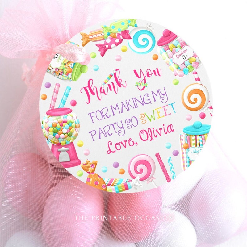 Candy Tags - Etsy