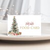 EDITABLE Christmas Party Food Table Tents | Christmas Place Cards ...