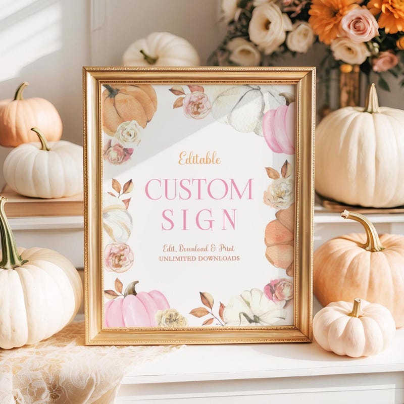 Painted Pumpkins Signs - Etsy