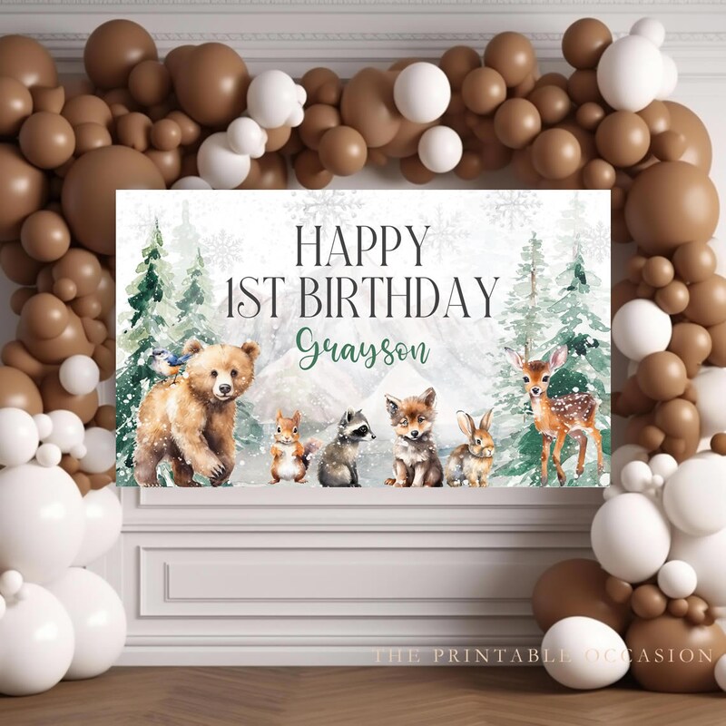 Woodland Birthday - Etsy