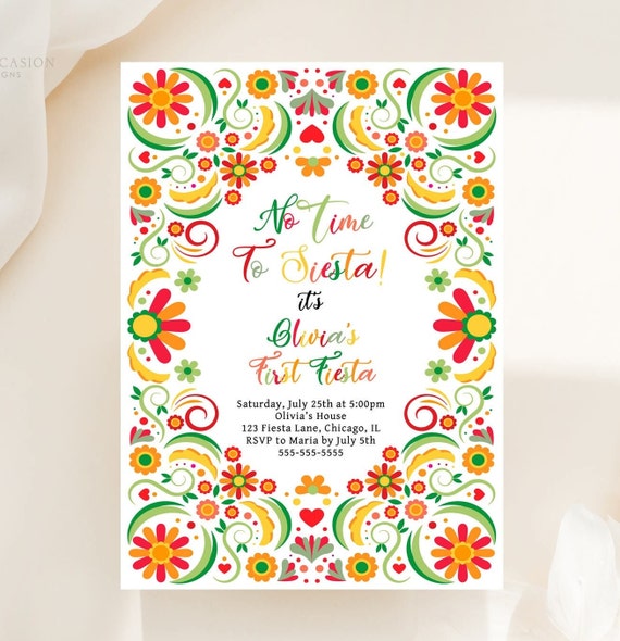 Fiesta Invitation Border