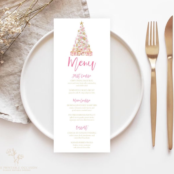 Christmas Menu - Etsy