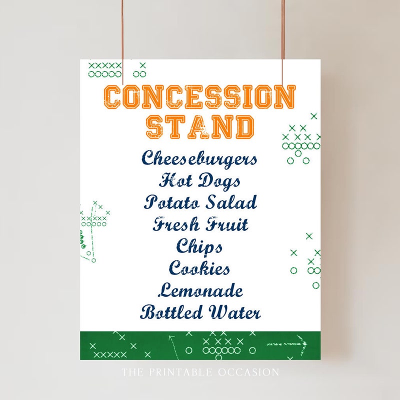 Concession Stand Sign - Etsy