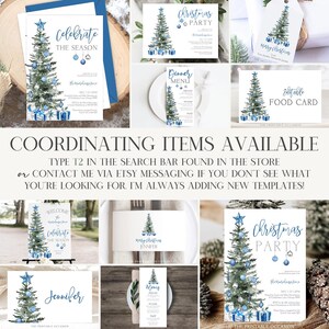 Christmas Party Table Numbers Template Christmas Wedding Dinner Table ...