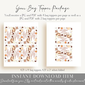 Smores Bag Toppers Printable Smores Topper Camping Bonfire Birthday ...