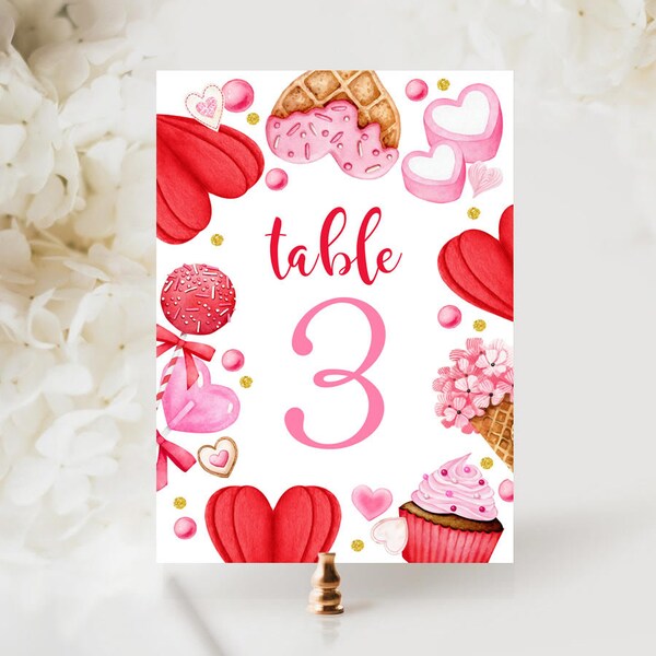 Party Table Numbers - Etsy