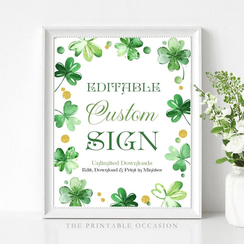 St Patricks Day Sign - Etsy