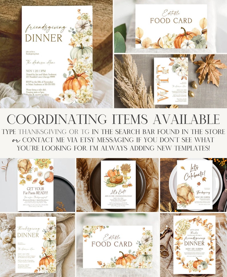 Thanksgiving Name Cards Editable Thanksgiving Pumpkin Place Cards ...