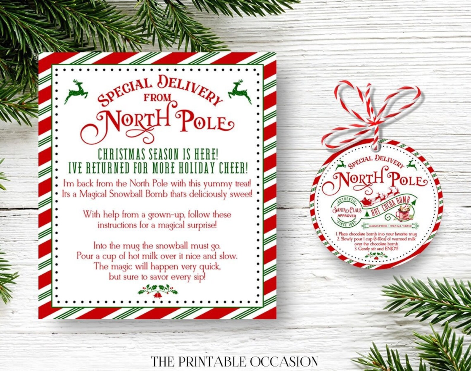 Elf Snowball Hot Cocoa Bomb Tags Bomb Instructions Elf - Etsy