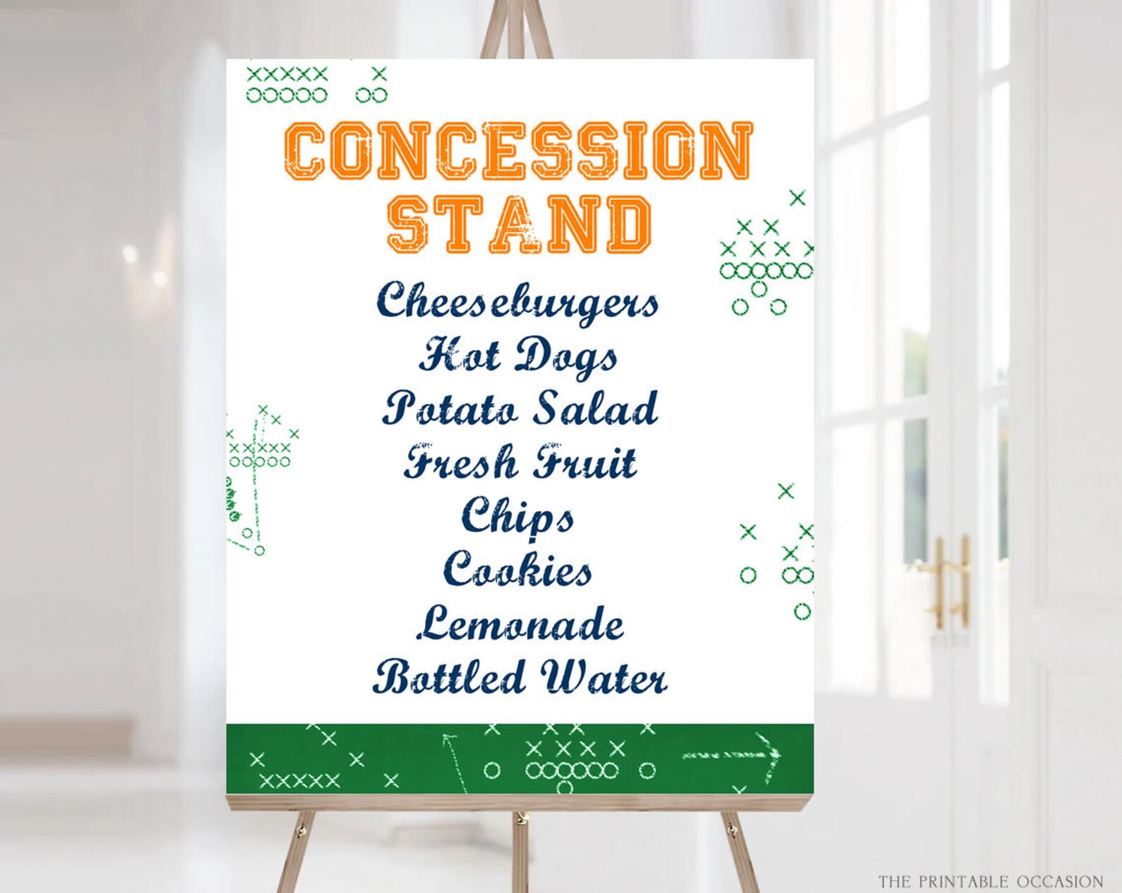 Editable All Sports Concessions Sign Printable Canva Template Boys ...