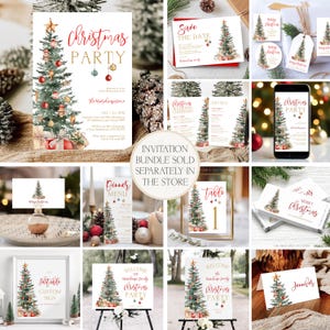 Christmas Party Table Numbers Template Christmas Wedding Dinner Table ...