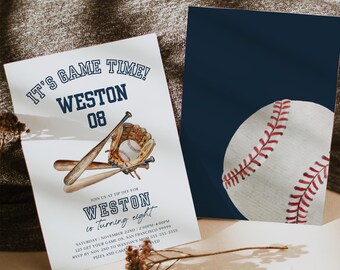Baseball Birthday Invitation - Etsy
