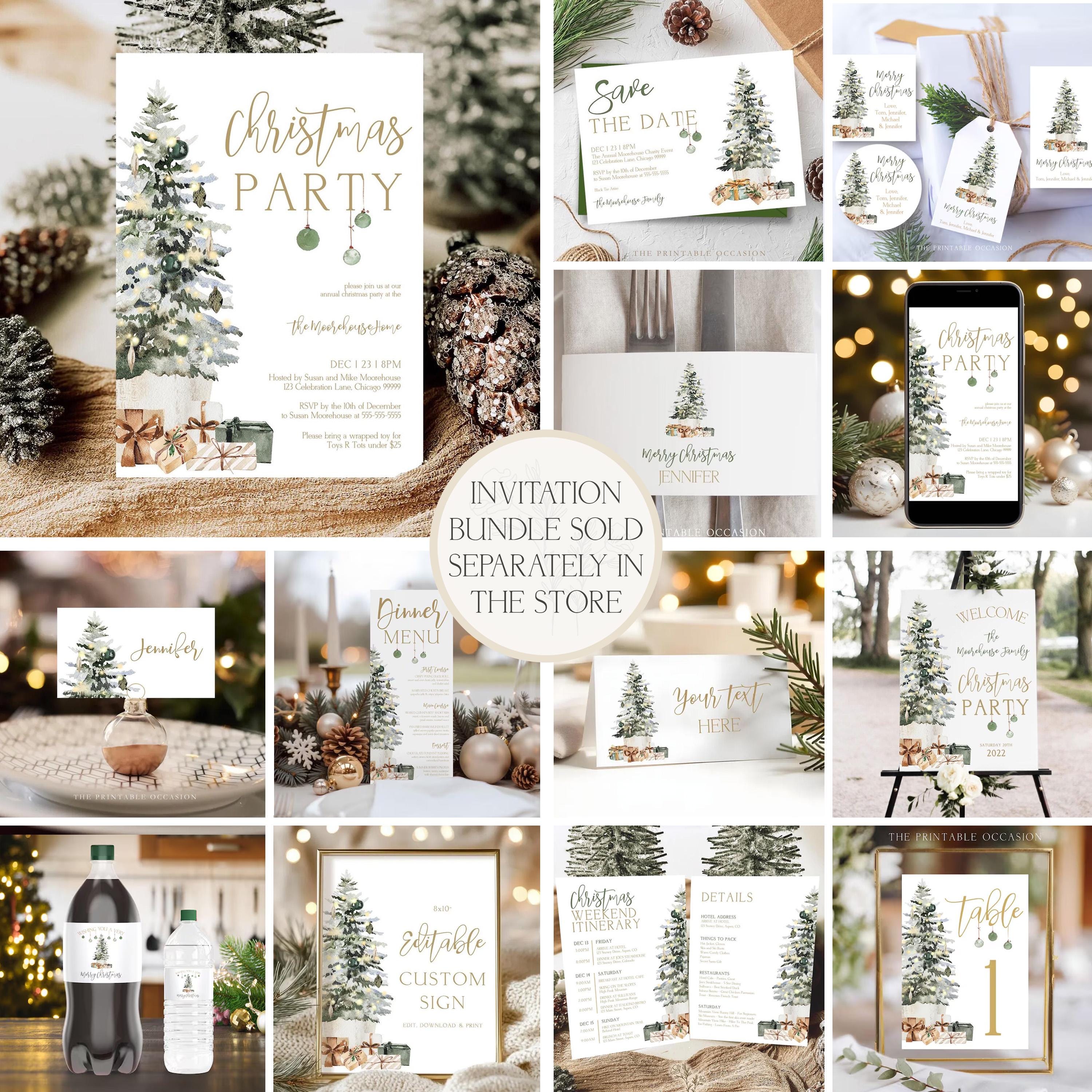 Christmas Itinerary Template Printable Holiday Itinerary Schedule ...