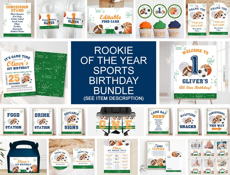 Editable Sports Gable Box Label Template Sports Birthday Party Gable ...