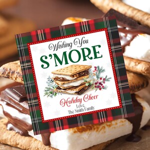 Smore Christmas Printable Gift Tag Smores Kit Tag Sweet Treat Station ...