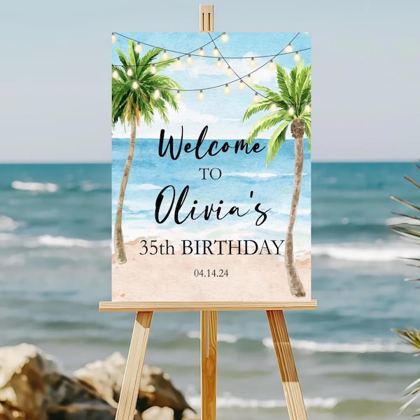 Beach Welcome Sign - Etsy