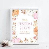 Pumpkin Sign - Etsy