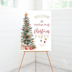 Christmas Welcome Sign Welcome Poster Printable Welcome Sign 5 Sizes ...