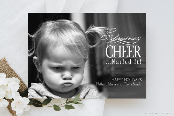 EDITABLE Funny Christmas Card Templates Funny Christmas Photo Cards 