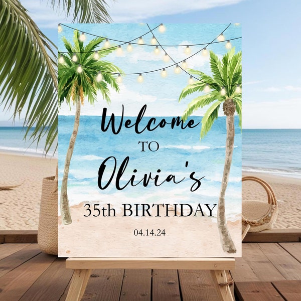 Beach Welcome Sign - Etsy