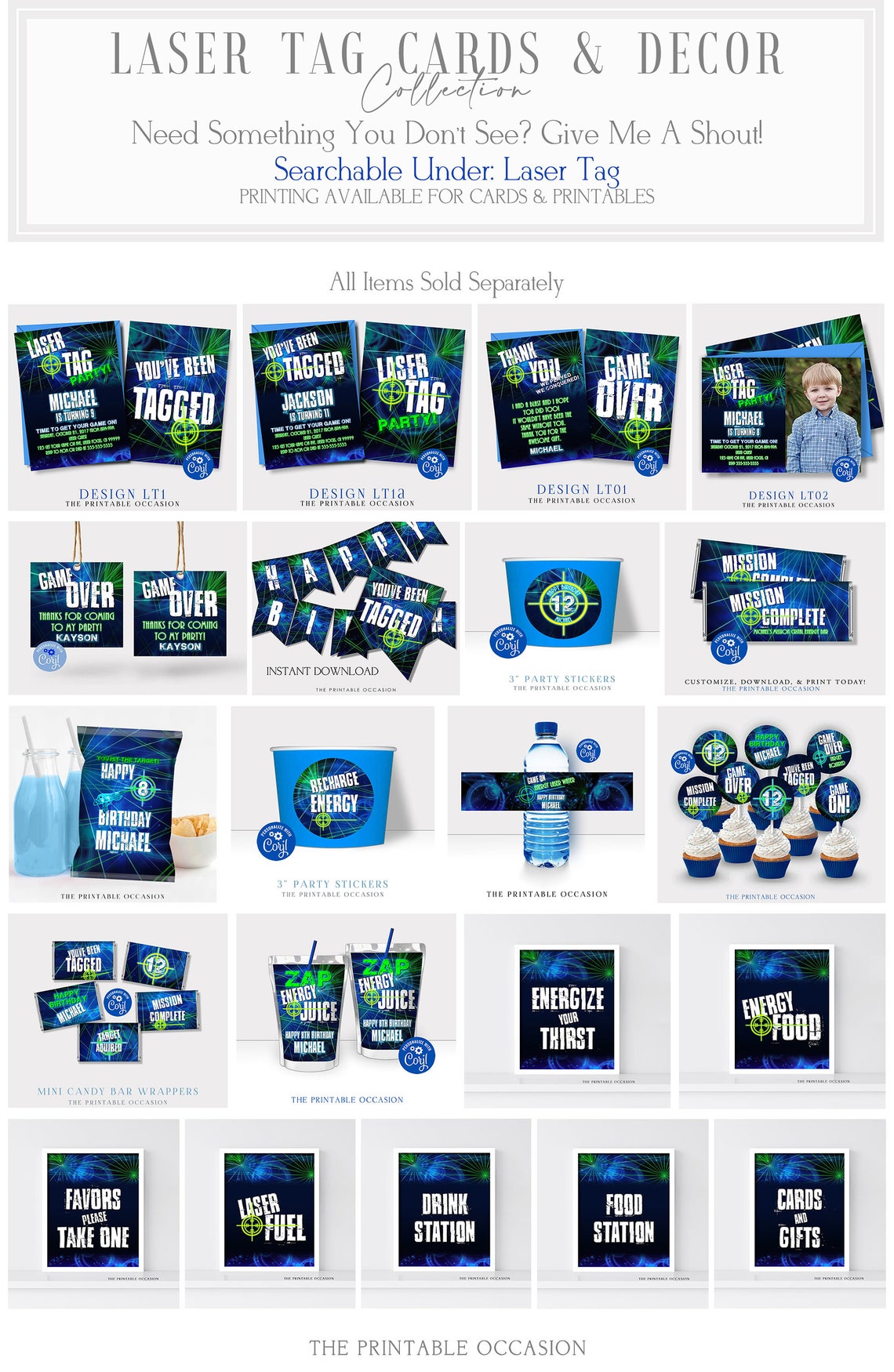 EDITABLE Laser Tag Banner Laser Tag Birthday Banner Laser - Etsy