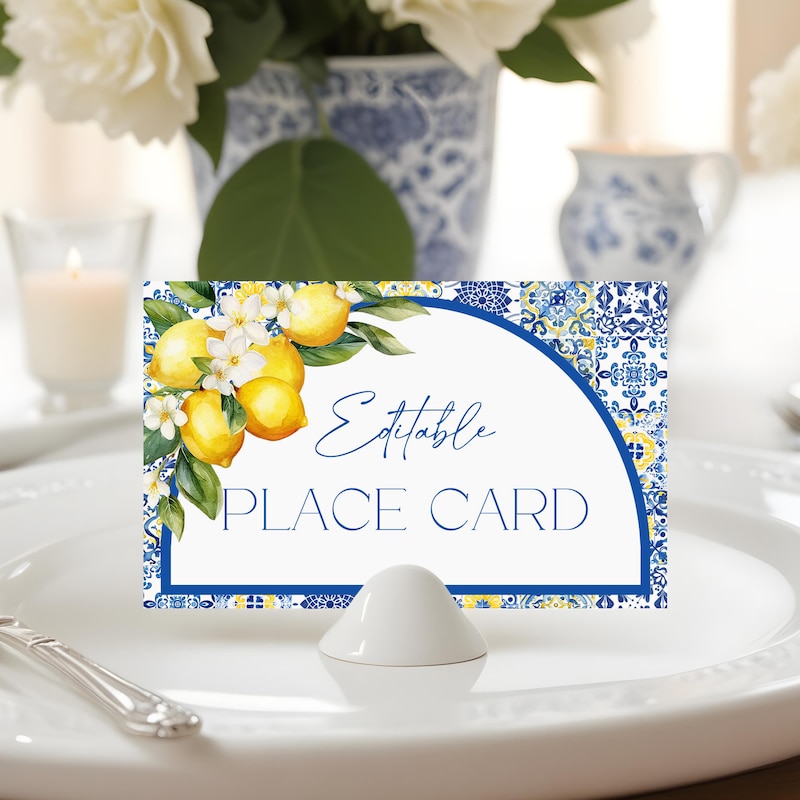 Lemon Placecards - Etsy