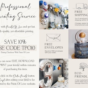 Editable Gray Outer Space Chip Bag Outer Space Birthday Party Decor Boy ...