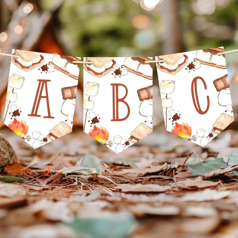Smore Banner Template - Etsy