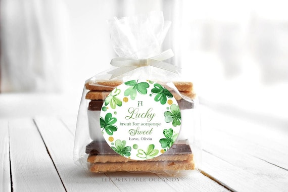 Editable St. Patrick's Day Tag, St. Patrick's Day Round Gift Tags ...
