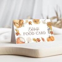 Editable Food Tent Card | Instant Download, Printable | Christmas Party ...