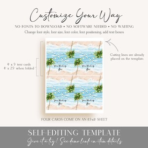 Beach Party Food Labels Editable Beach Party Food Tents Cards Birthday ...