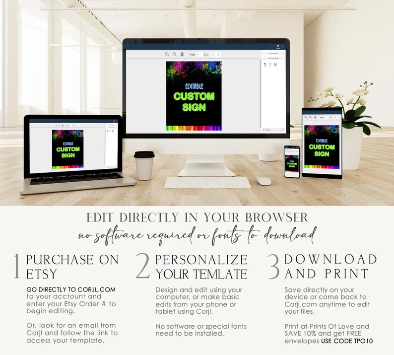 EDITABLE Glow Birthday Party Custom Sign, Printable Glow Party Sign ...