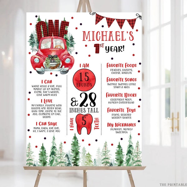 1st Birthday Poster - Etsy