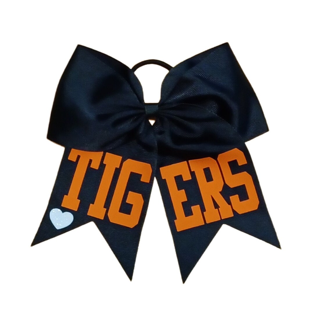 Tigers Bow Customize, Personalize Team School Bow, Bulk Bow - Etsy